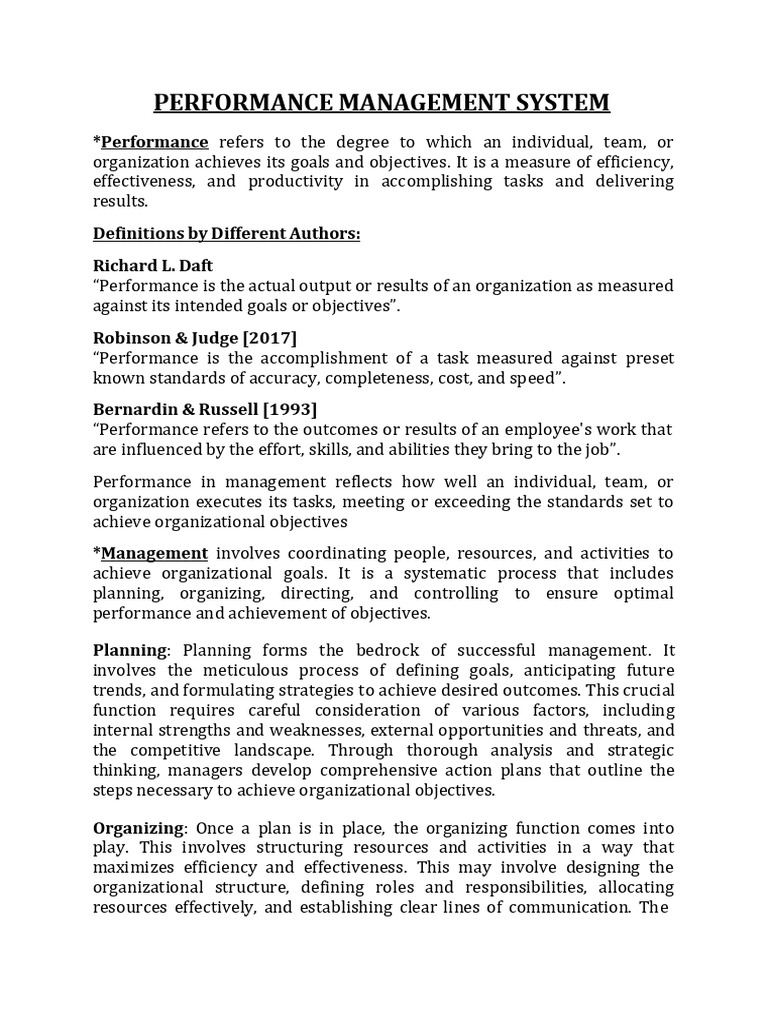 Performance Management for HR Teams | PDF | Strategic Management | Goal