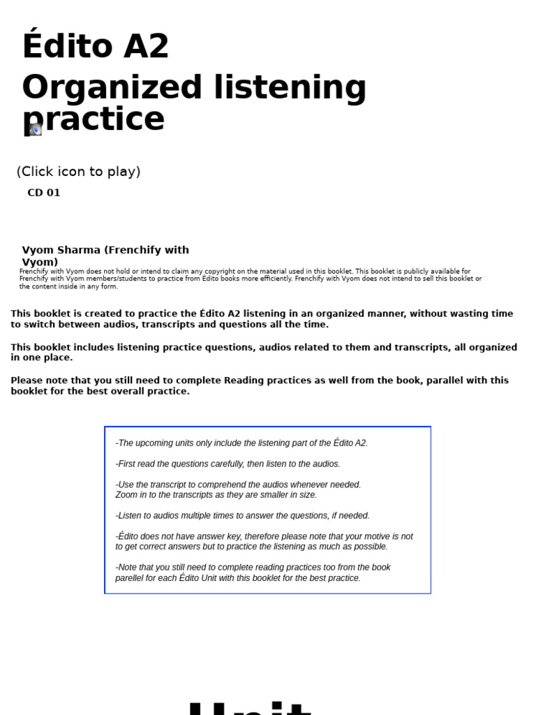 Edito A2 listening (Sharable)- ppt (3) | PDF | Storage Media