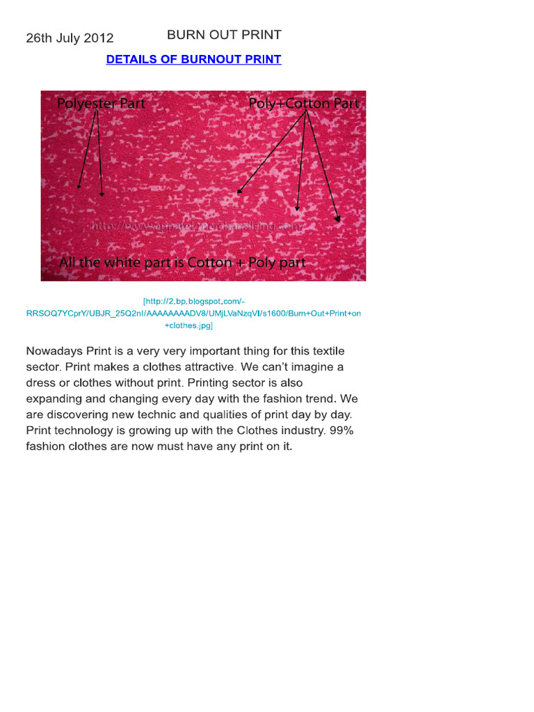 BURN OUT PRINT _ LearnMerchandising | PDF