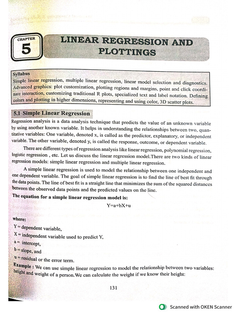 Linear Regression and Plotting | PDF