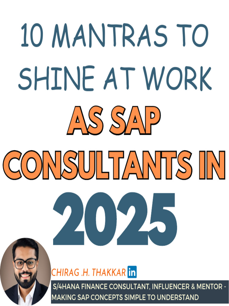 10 Mantras to shine as SAP consultant | PDF | Cloud Computing ...