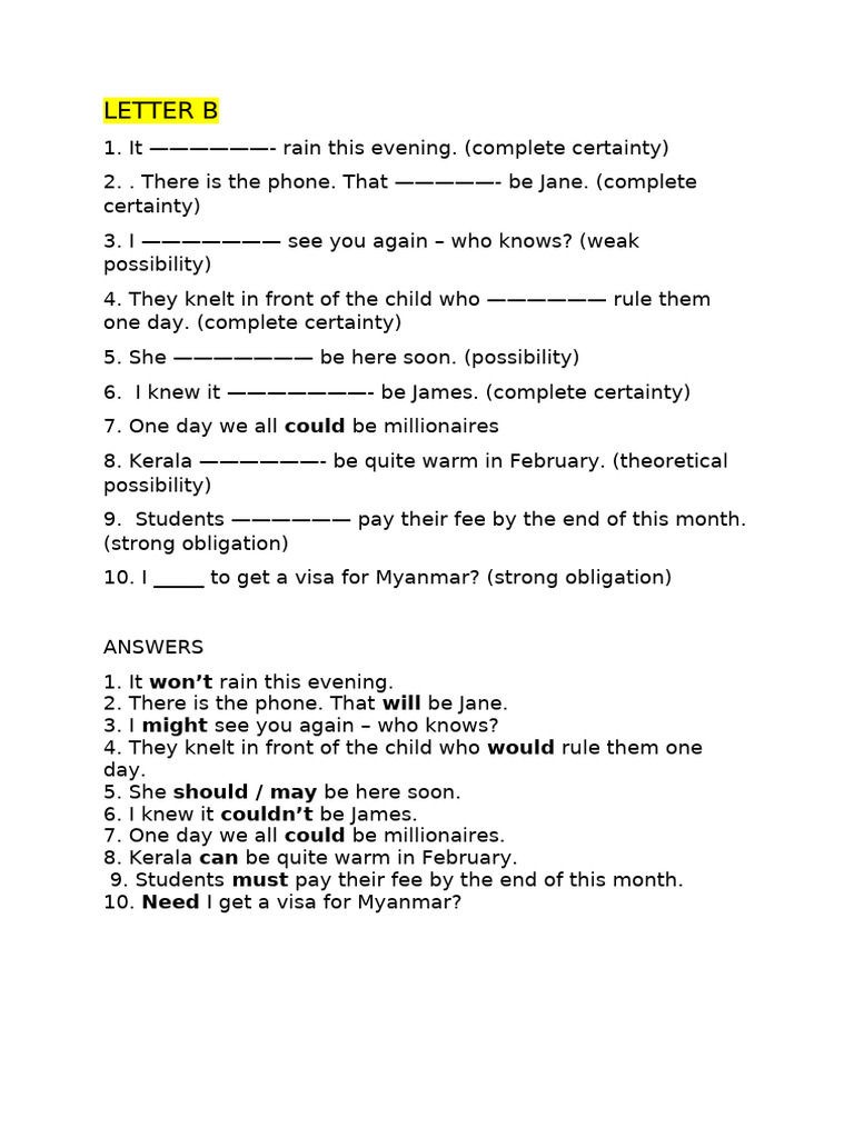 bingo questions | PDF | Verb | Linguistic Morphology