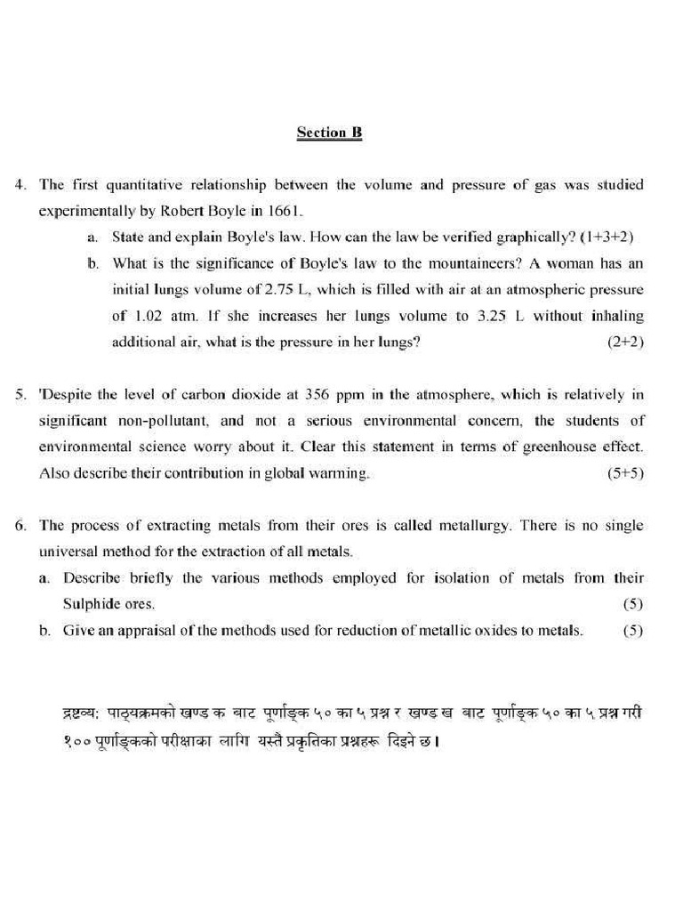 TSC Model Question of Lower Secondary Science 2078 2 | PDF