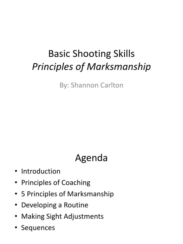 Principles of Marksmanship 2 | PDF | Shooting | Breathing