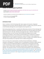 5 W's of Postoperative Fever Explained | PDF | Urinary Tract Infection ...