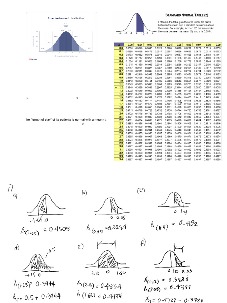 Normal Curve Solutions | PDF