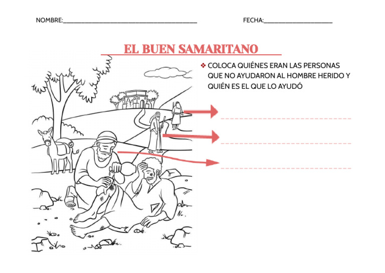Personajes del Buen Samaritano | PDF
