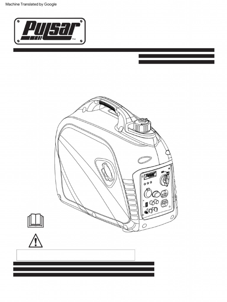 Manual del Generador Pulsar PG2300iS | PDF | Generador eléctrico | Cambiar