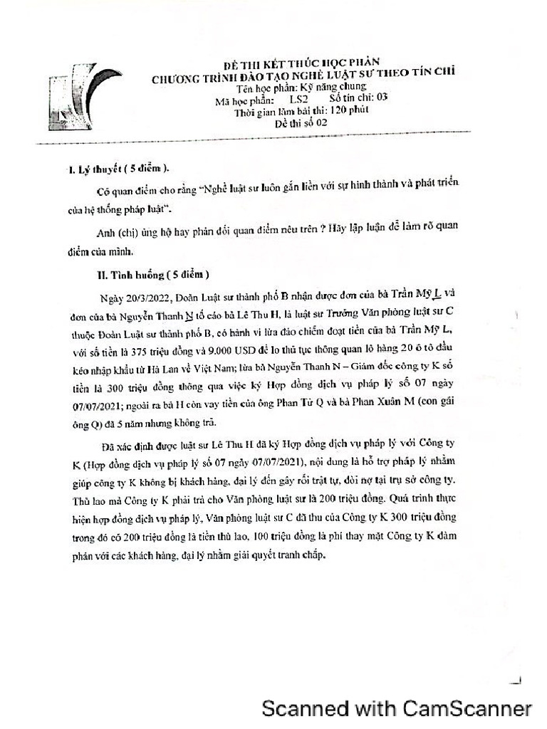 De cuong LS2 năm 2022 | PDF