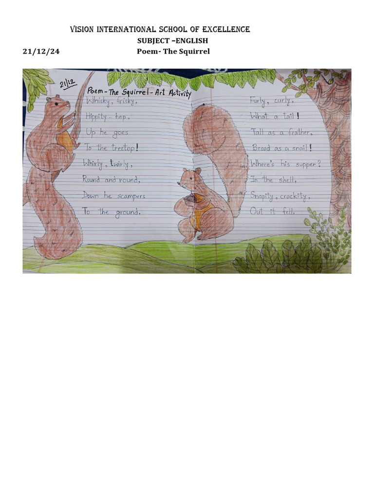 The Squirrel Poem Analysis | PDF