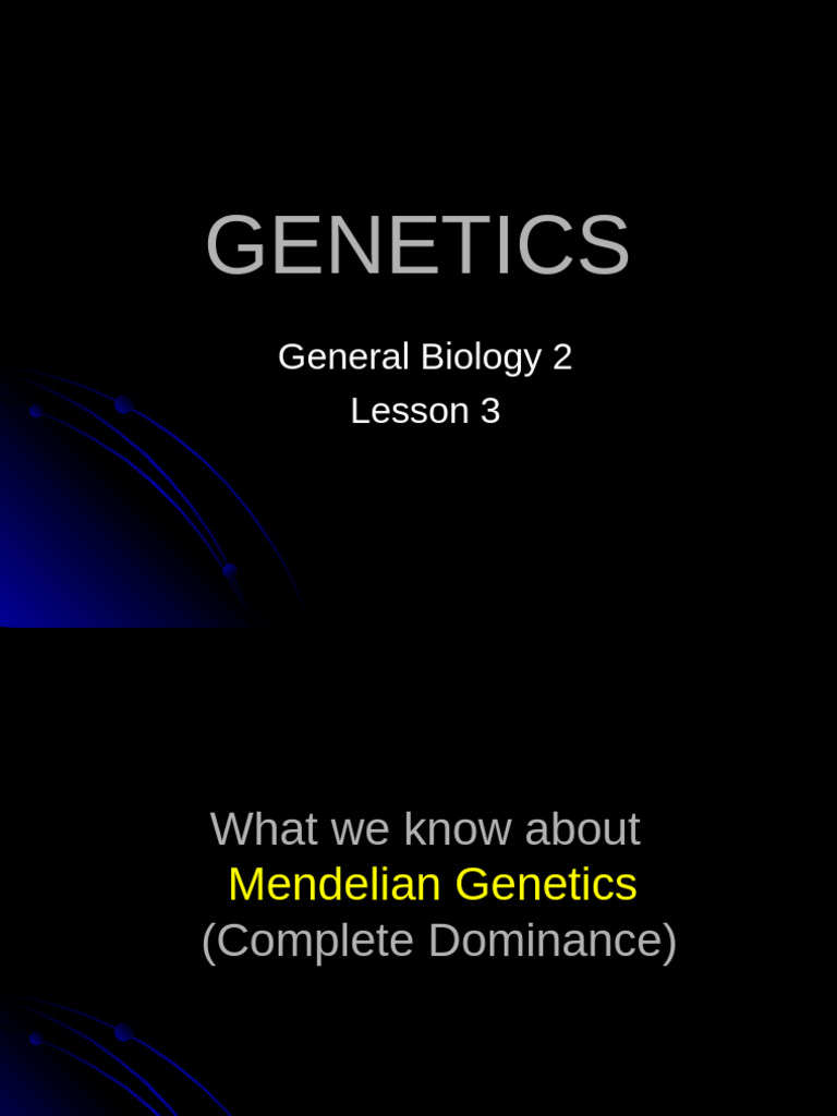 Non Mendelian Genetics | PDF | Dominance (Genetics) | Allele