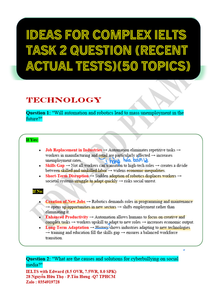 Complex IELTS Task 2 Ideas and Solutions | PDF | Agriculture | Taxes