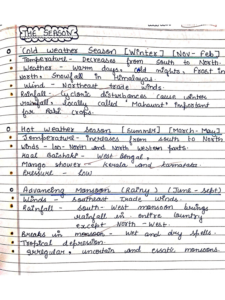 Ch-4 Climate Notes | PDF