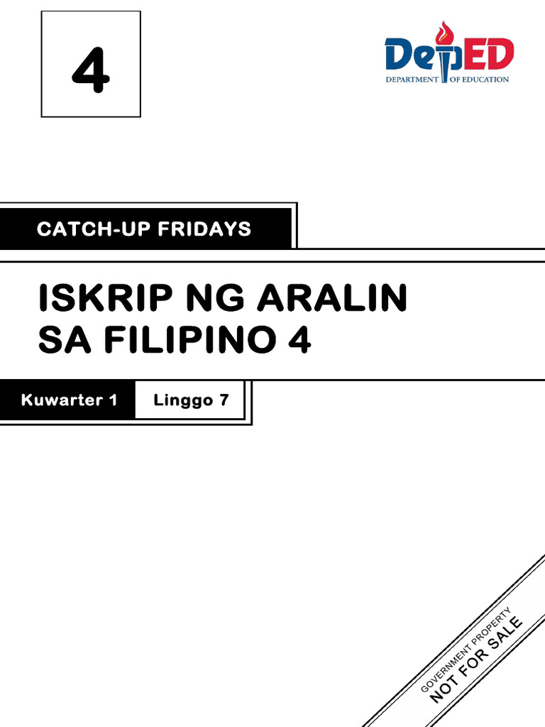 CO-2024-LS-Q1 - Week 7-Grade 4-CUF-Filipino-RVHP | PDF