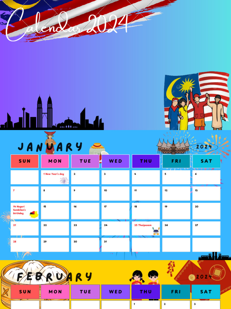 GNS 1204 Final Project Calendar | PDF | Malaysia