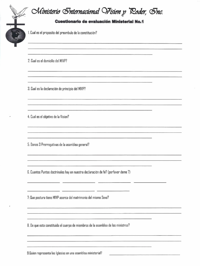 Questionario MIVP | PDF