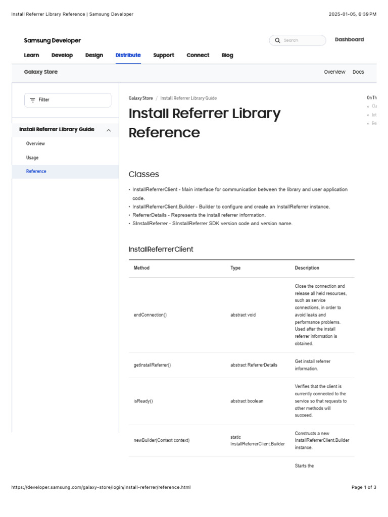 Install Referrer Library Guide | PDF | Android (Operating System) | Computing