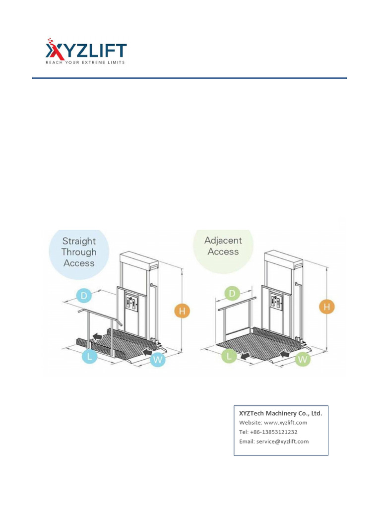 XYZTECH Wheelchair Lift Installation Manual | PDF | Elevator | Drill