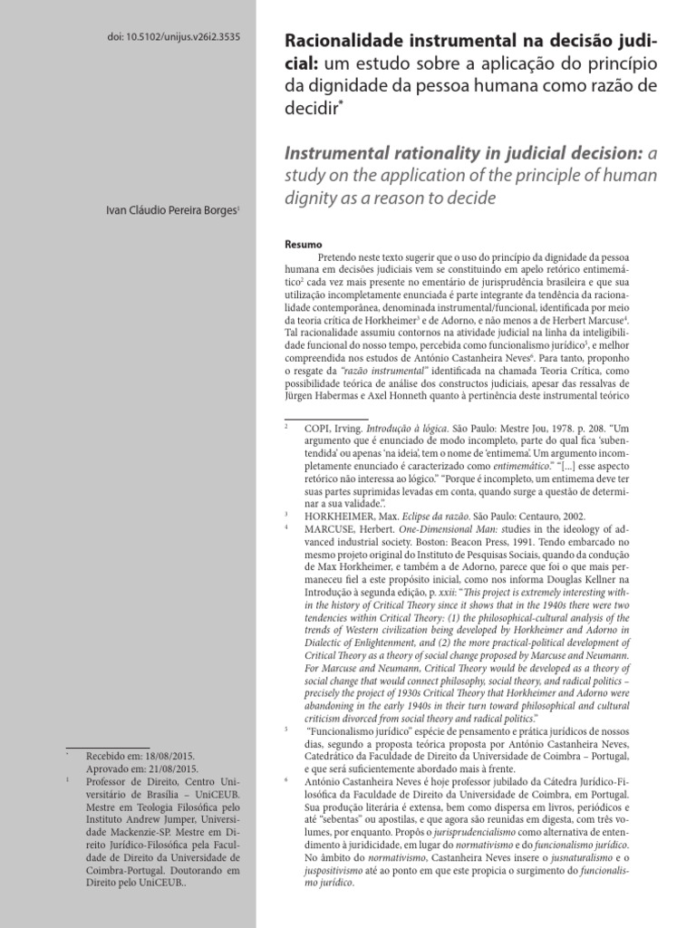 Racionalidade+Teoria+Da+Justi%c3%87a | PDF | Sociologia | Escola de ...