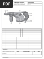 Inspection Checklist of Drill Machine: Project Name: Date: Time ...