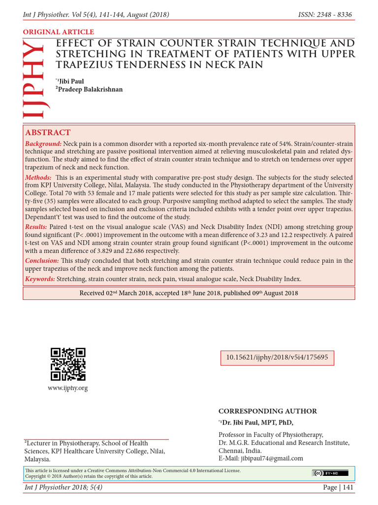 SCS TRAPEZIUS | PDF | Neck | Myofascial Trigger Point