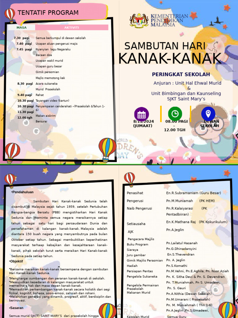 Buku Program Hari Kanak-Kanak 2024 | PDF