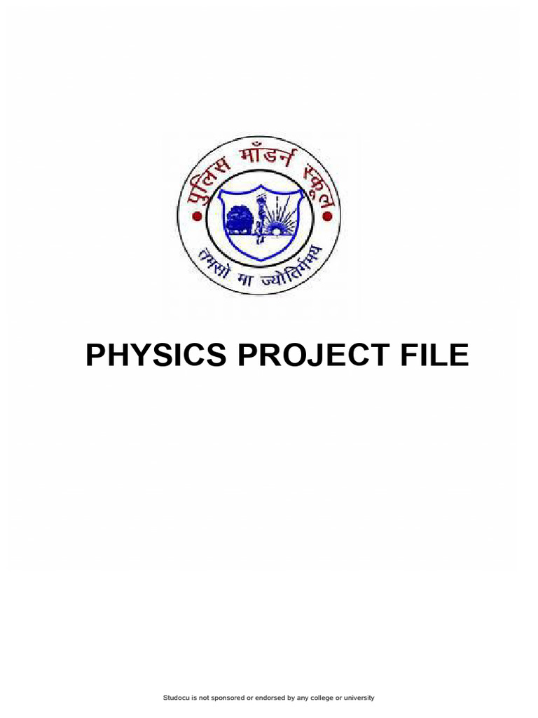 Physics Project Class 12 Very Important For Practical | PDF ...