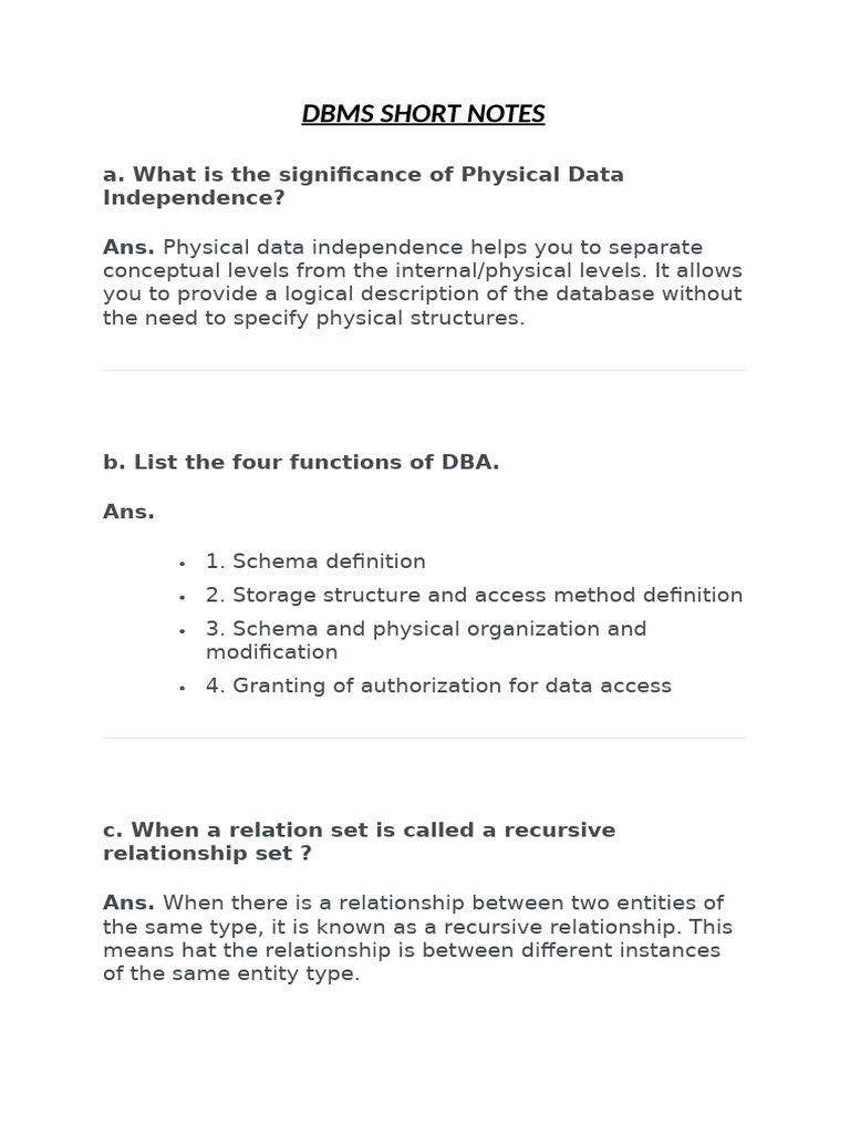 Dbms Questions Answers Pdf Databases Database Transaction