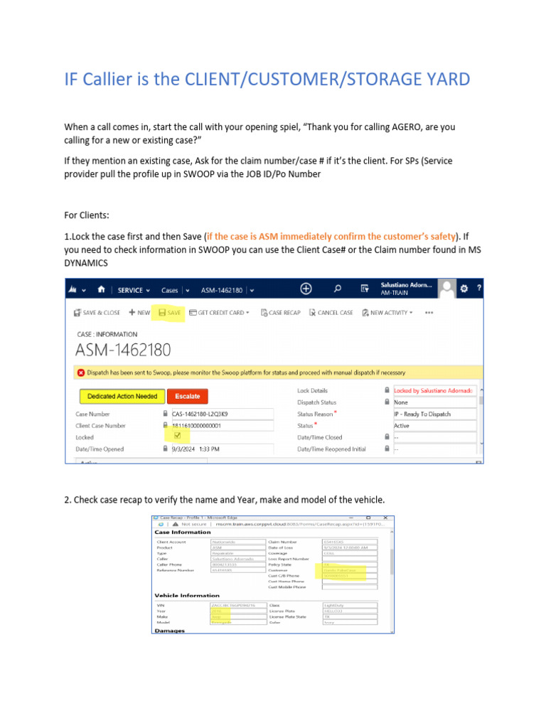 How to start the call | PDF