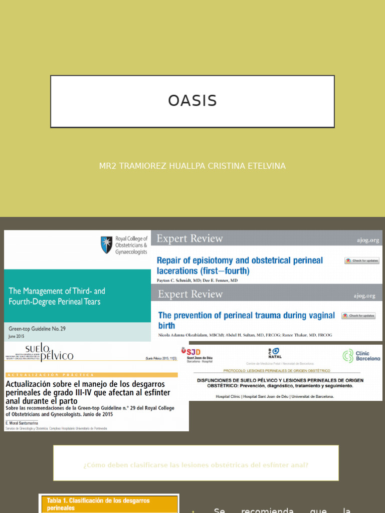 OASIS Cris | PDF | Especialidades Medicas | Medicina CLINICA