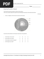 Science Paper 2. Question Paper. Stage 4. Cambridge Primary Progression ...