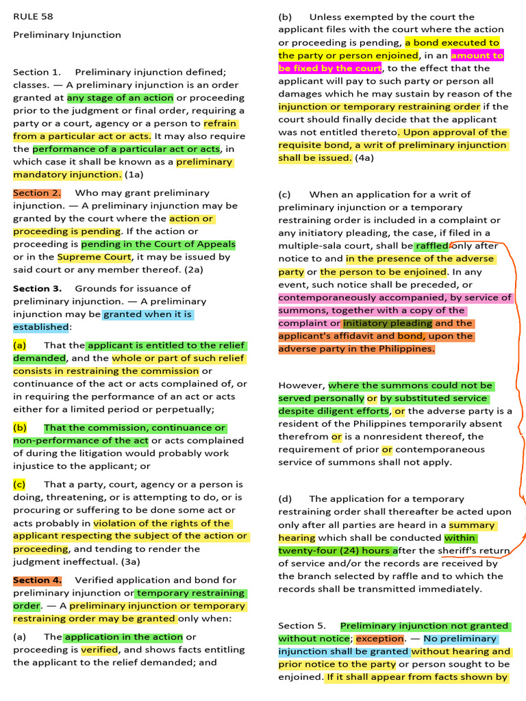 Preliminary Injunction Guide | PDF | Injunction | Bail