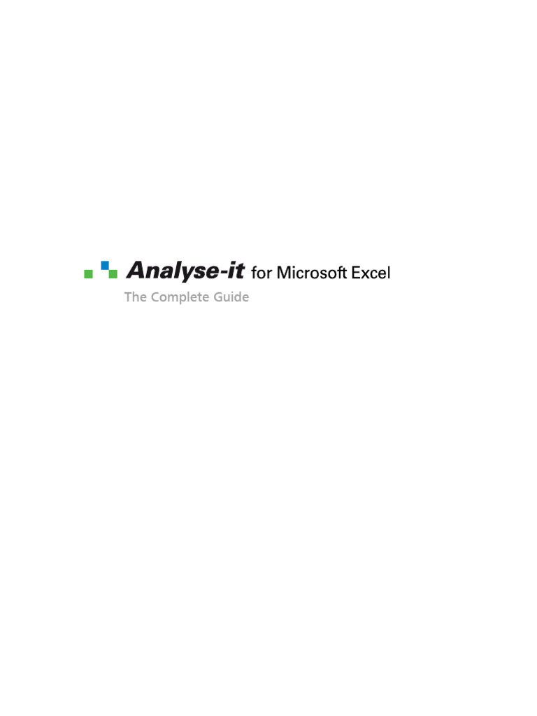 Analyse-It CompleteGuide | PDF | Receiver Operating Characteristic ...