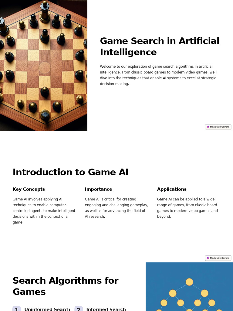 Game Search in Artificial Intelligence | PDF | Artificial Intelligence ...