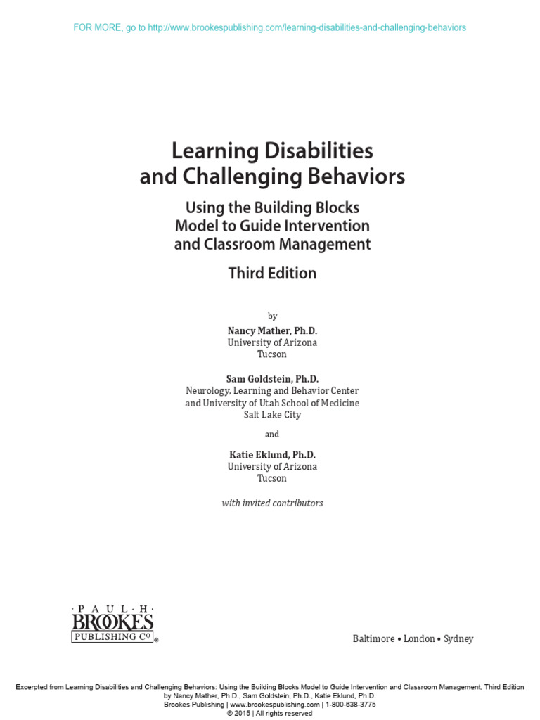 Mather Introduction To Building Blocks Model | PDF | Psychological ...