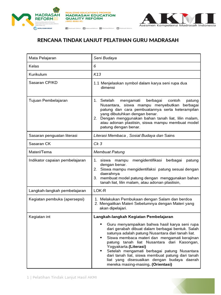 RTL AkMI Senibudaya | PDF