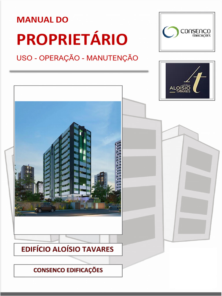 Manual Proprietário Edifício Aloísio Tavares Rev01 (1) | PDF | Condomínio