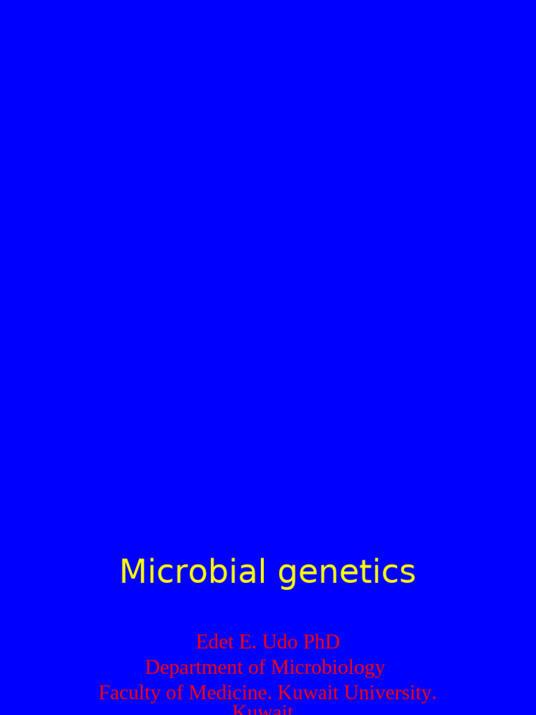Lecture 6 - Microbial Genetics | PDF | Bacteriophage | Plasmid