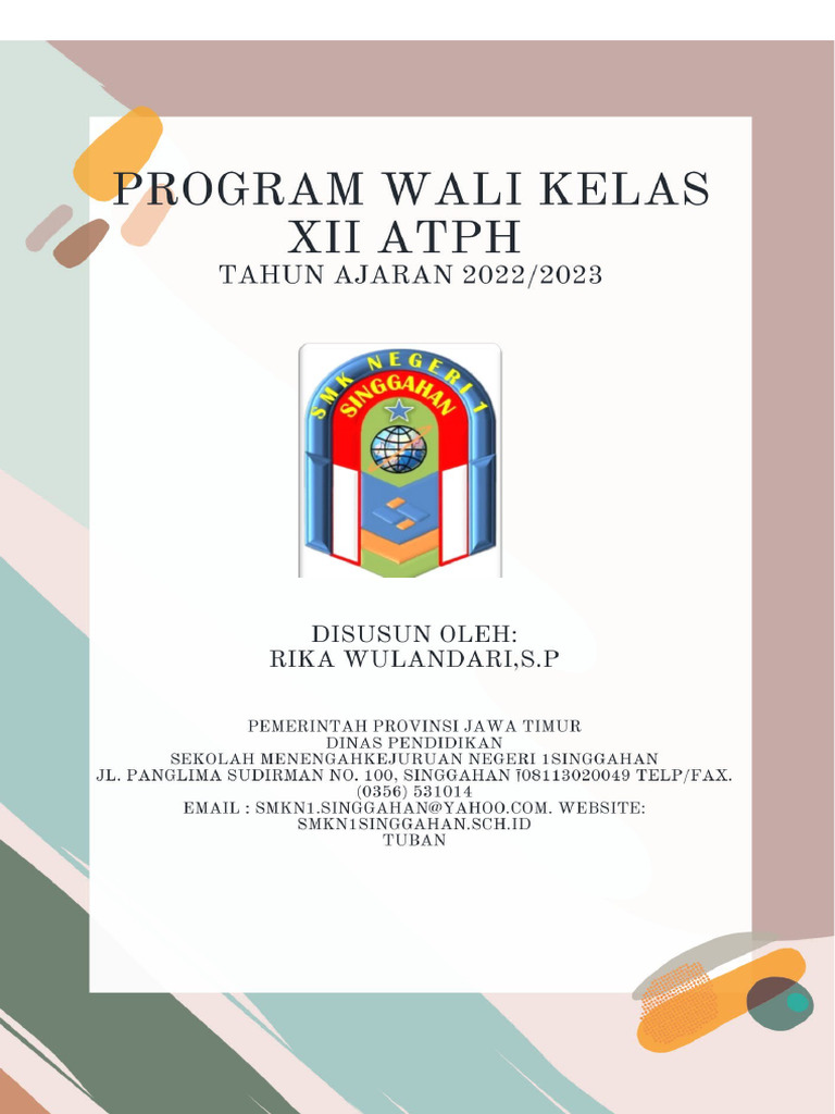 Program Wali Kelas Xii Atph | PDF