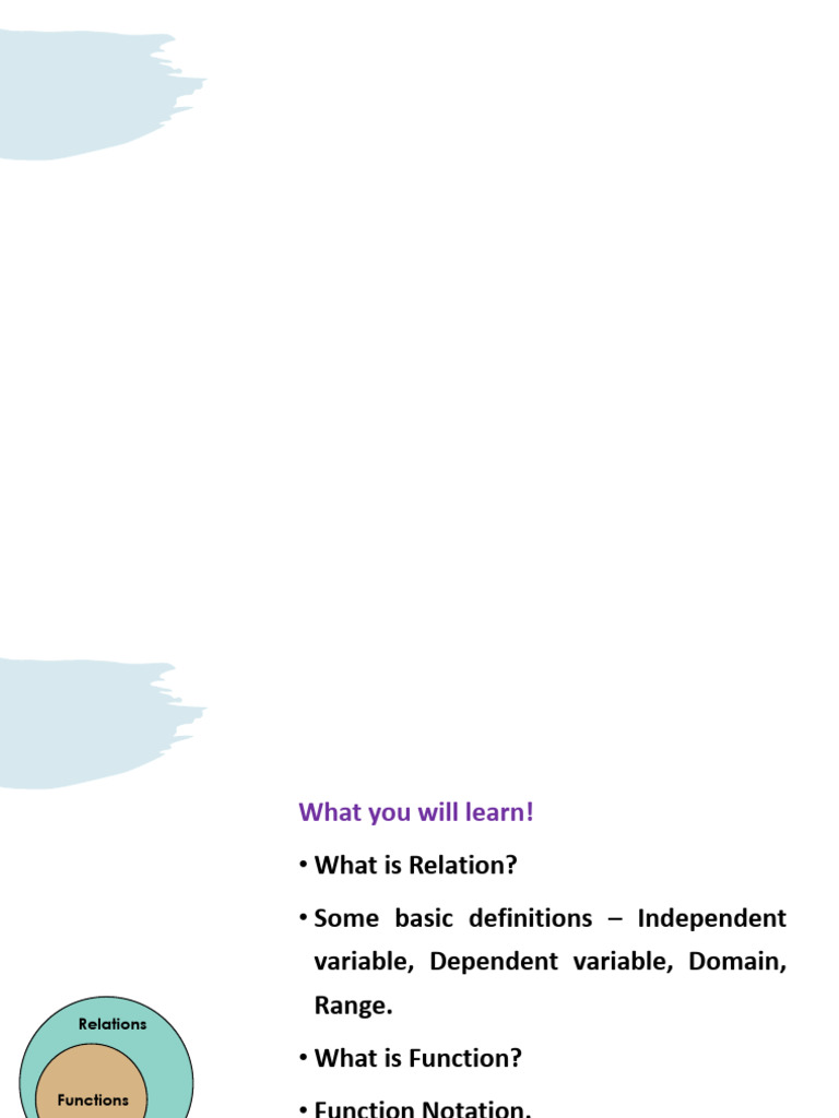 Basic Concept of Functions | PDF | Function (Mathematics) | Mathematics