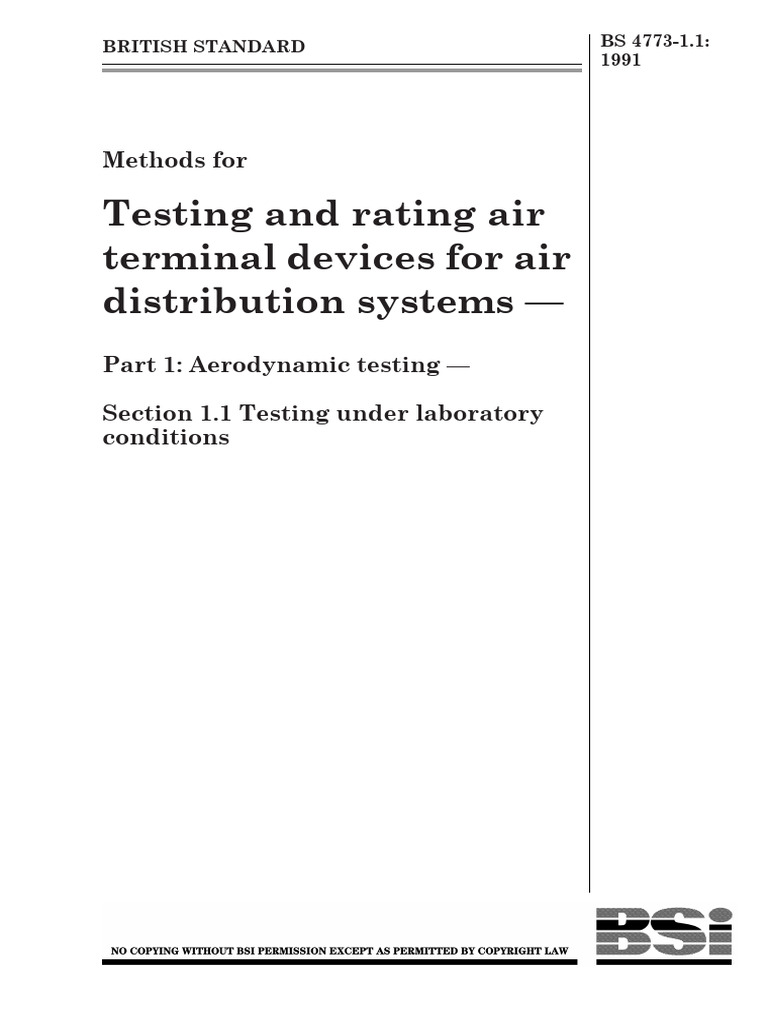 Methods for Testing and Rating Air Terminal Devices for Air ...