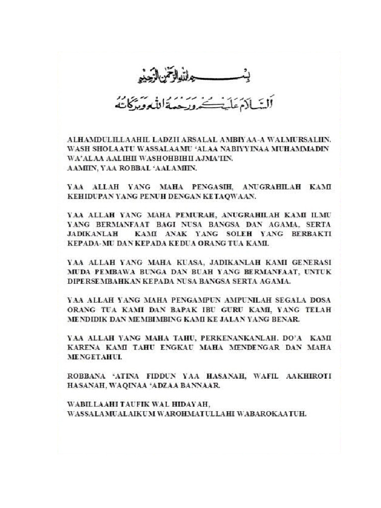 3. Pembacaan DOA | PDF