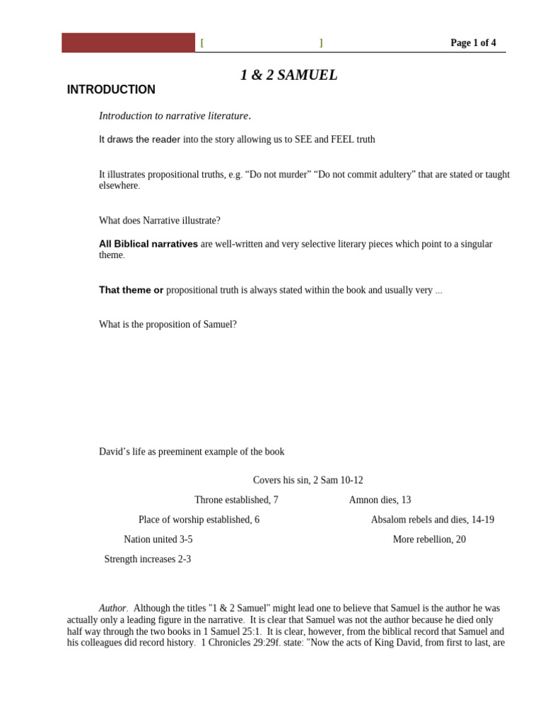 18 Samuel | PDF | David | Books Of Samuel