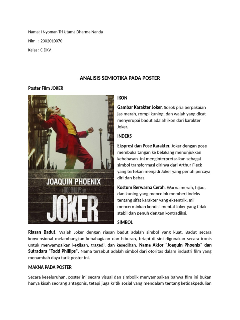 Analisa Poster Film | PDF