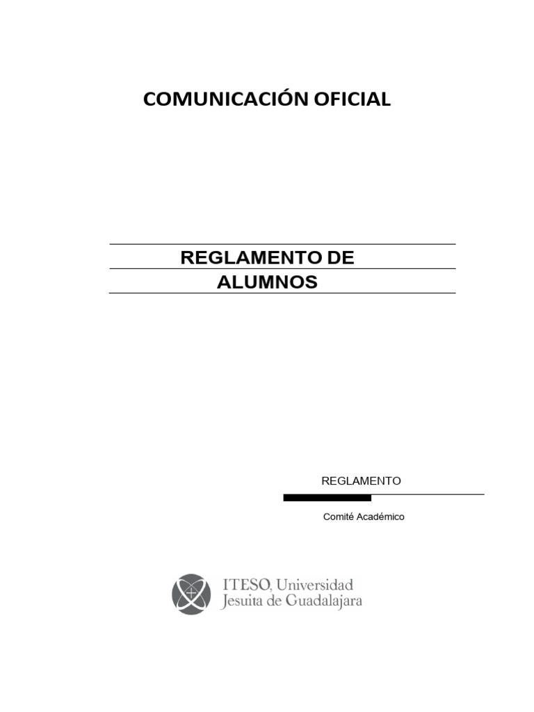Reglamento de Alumnos | PDF | Evaluación | Disciplinas