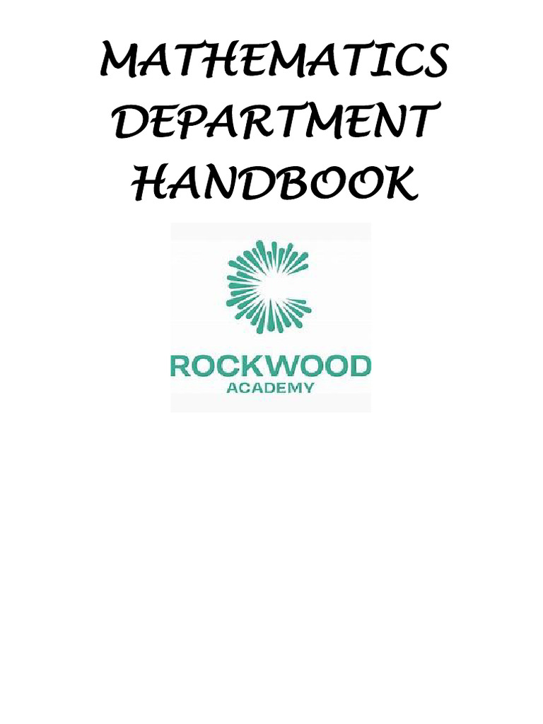 Maths Department Vision Booklet 2022 23 | PDF | Mathematics | Learning