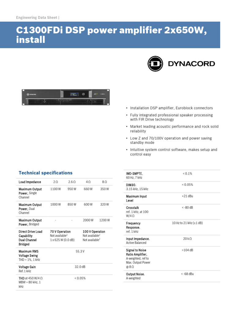 C1300FDi_DSP_power_amplifier_2x650W,_install__Datasheet_51_en ...