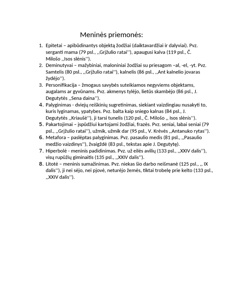 Meninės Priemonės | PDF