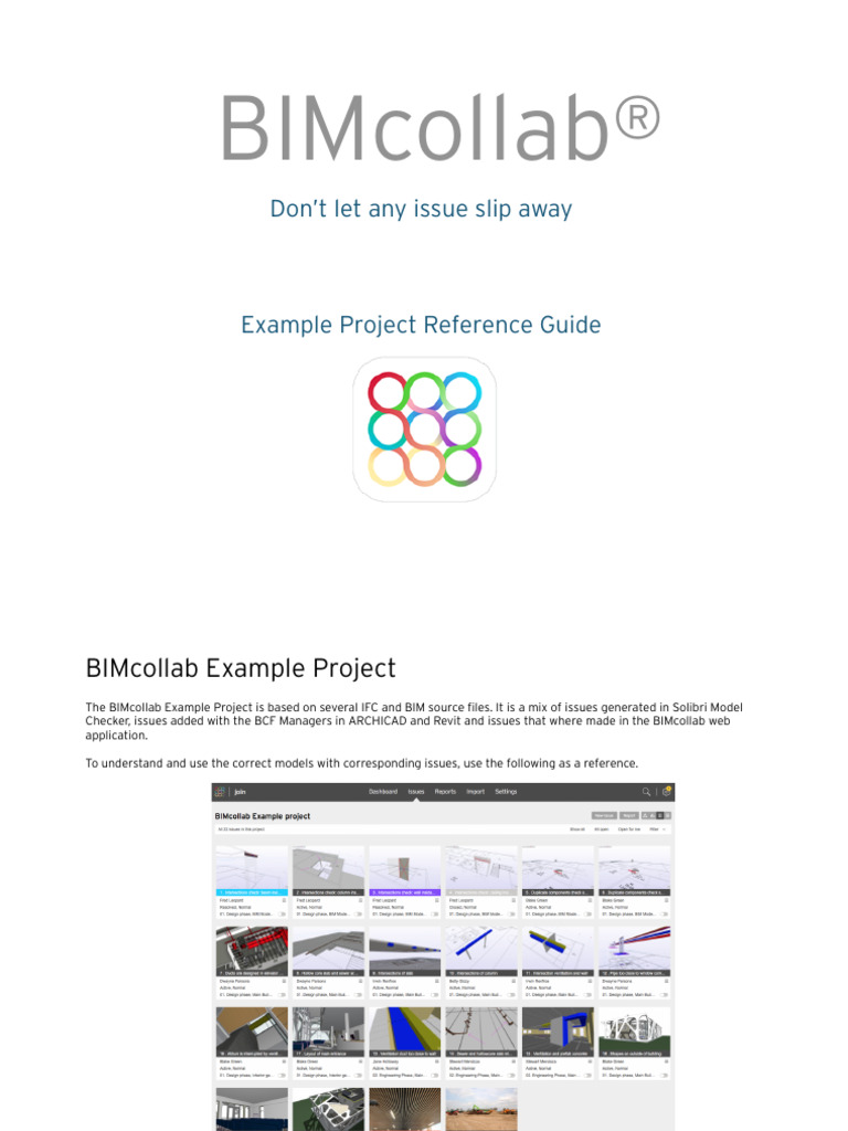 BIMcollab Example Project Reference Guide | PDF | Autodesk Revit | Information Technology Management