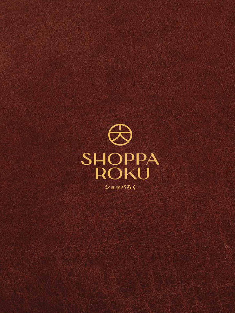 Shoppa Roku: Japanese Culinary Menu | PDF | Steak | Japanese Cuisine